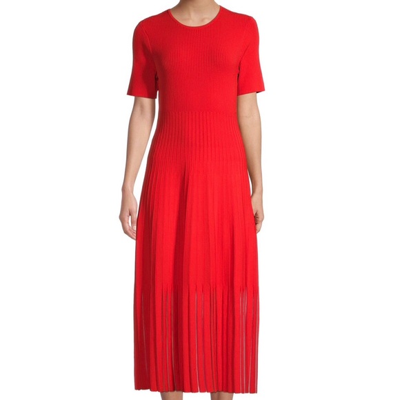 Jason Wu | Dresses | Jason Wu Tomato Red Knit Midi Dress Small Bnt 5 ...